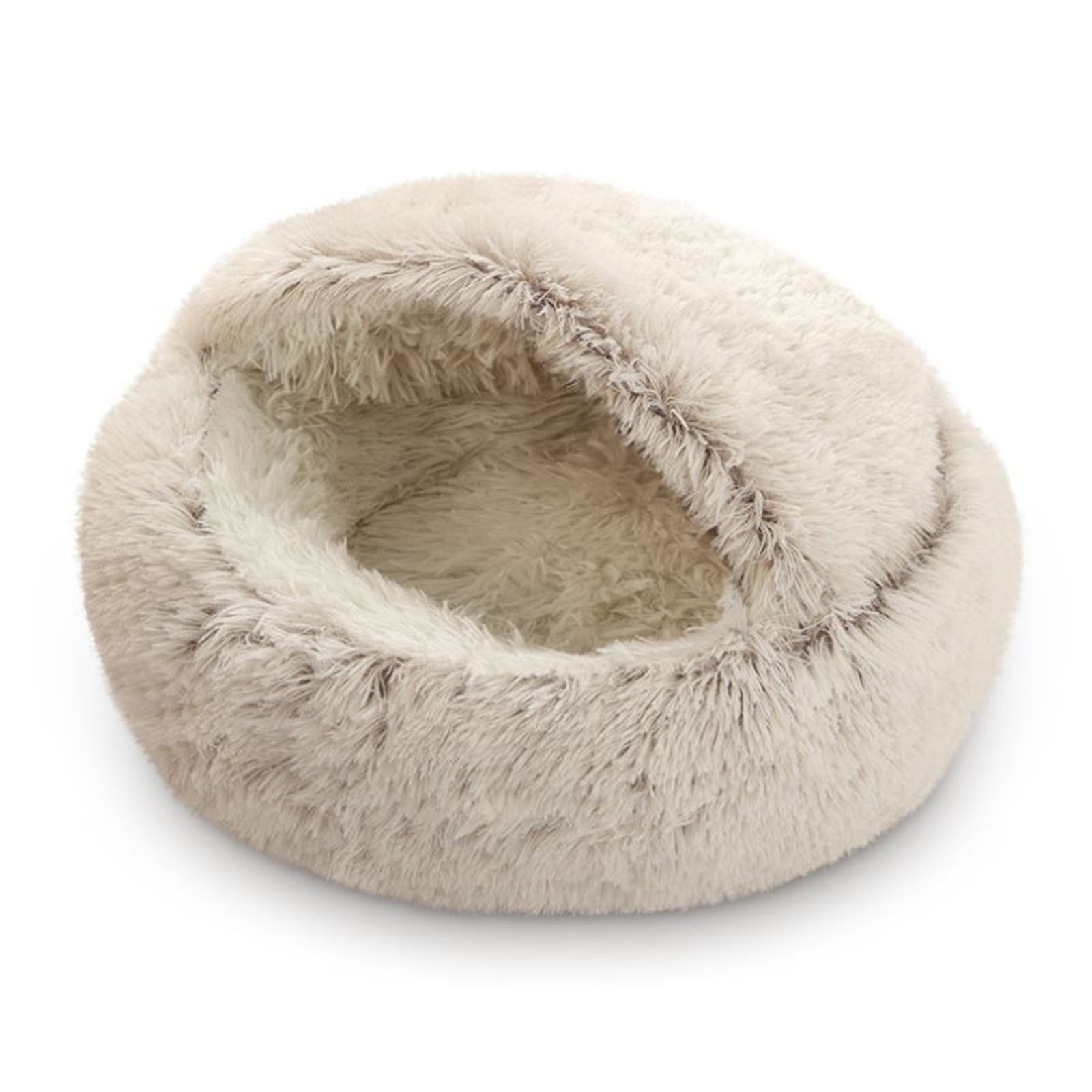 Click here for Warm Round Dog Bed - Soft Washable Pet Sleeping Ba... prices