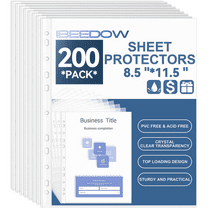 DIY.STORE 9.25 x 12 Sheet Protectors, 600 Pack with Reinforced 11-Hole ...