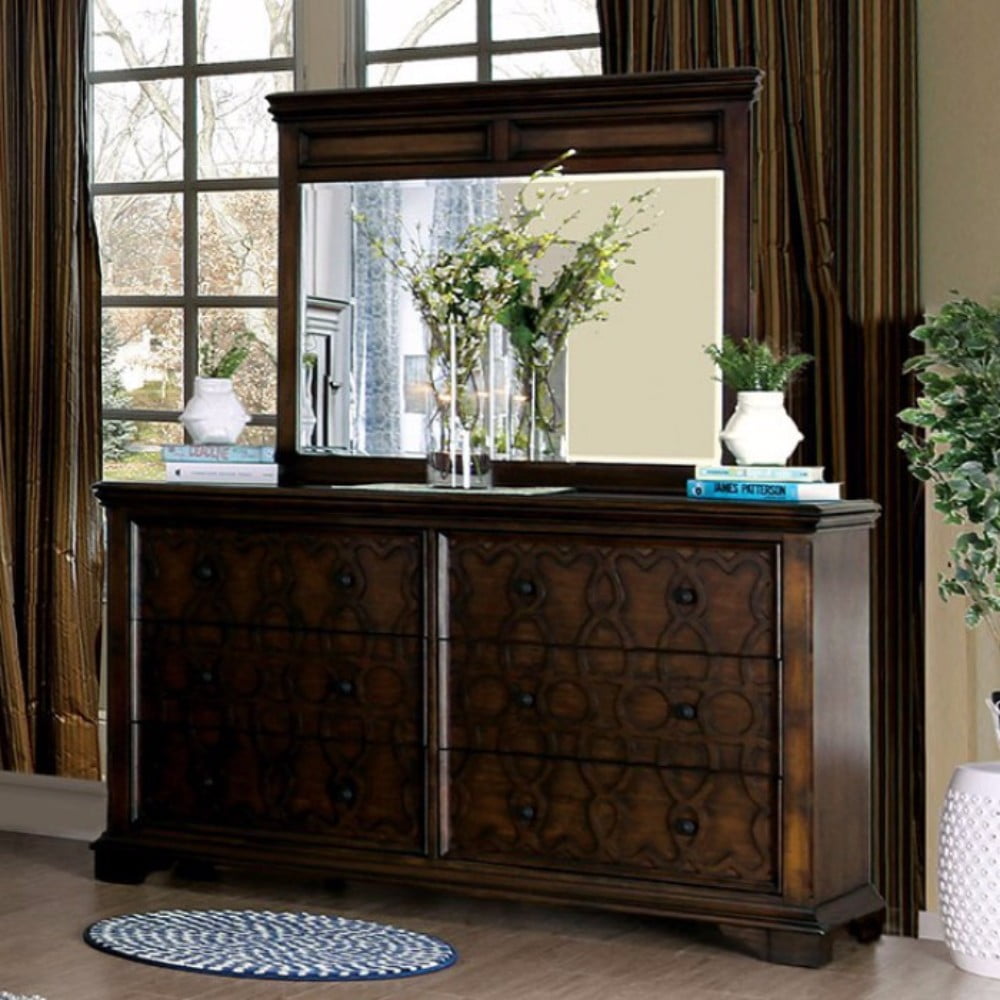 Decorative And Beautifully Designed Wooden Dresser In Transitional ...