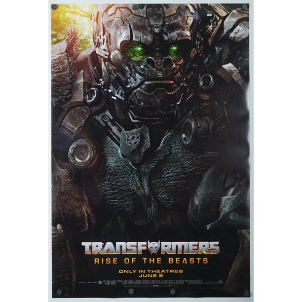 Transformers Rise Of The Beasts Original Theatrical Movie Poster 2 ...