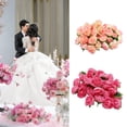200Pcs Artificial Rose Flower Head 1.18Inch Small Rose Buds For Wedding ...