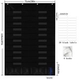 Bevtee Hanging File Holder Organizer, Wall Storage 20+6 Pocket Chart ...