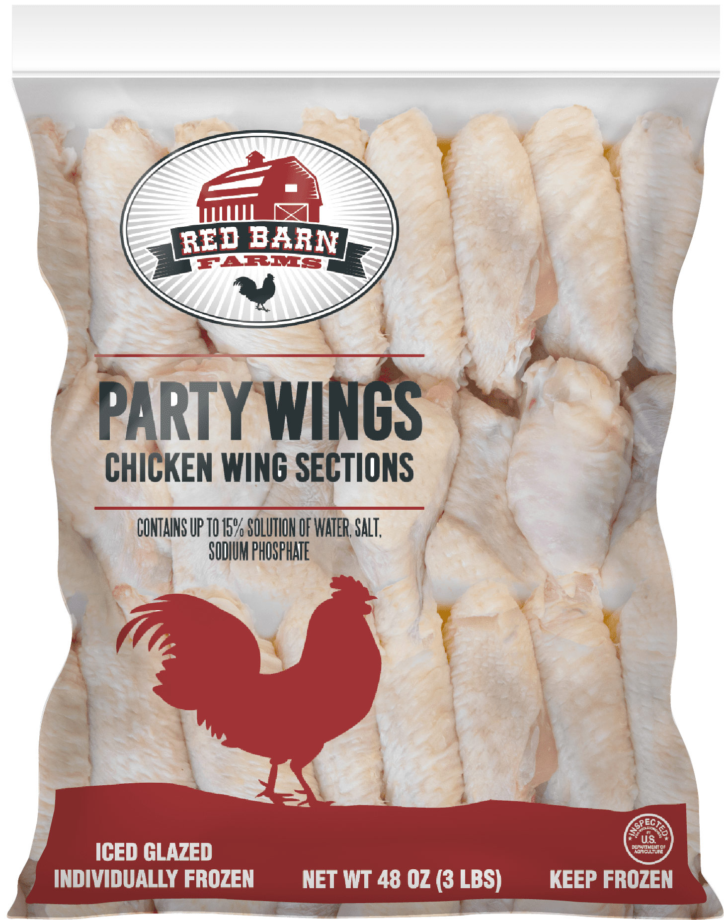 Red Barn Farms Party Wings, 3 lb (Frozen) – Walmart Inventory Checker ...