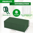 8 Pieces Floral Foam Blocks Set Square Green Floral Foam with Floral ...