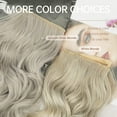 Invisible Wire Hair Extensions with Transparent Headband Adjustable ...