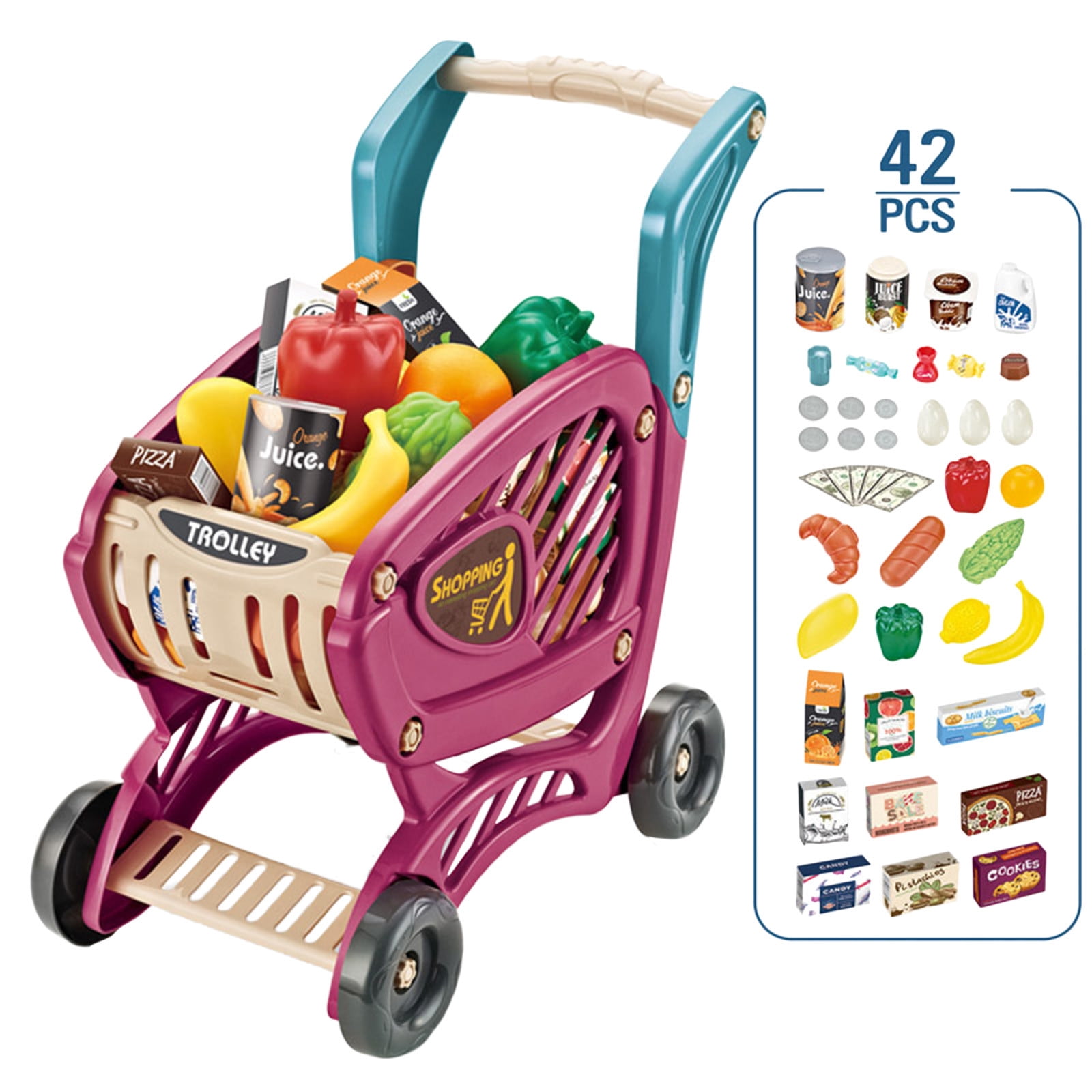 Click here for Chenjiaaa Shopping Cart Toy Grocery Cart For Kids... prices
