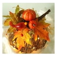 8 Inch Lighted Pumpkin Decor - LED Thanksgiving Fall Decoration with ...