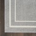 Nourison Essentials Indoor/Outdoor Grey/Ivory 3' x 5' Area Rug, (3x5 ...