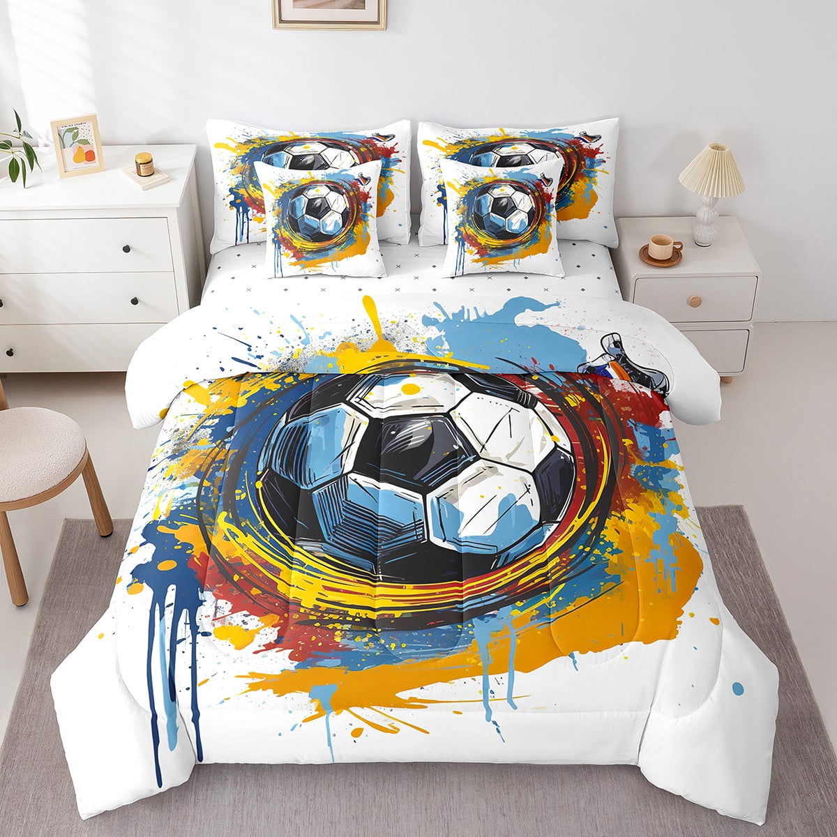 Click here for Yst Sports Theme 7-Piece Bedding Set  Football  So... prices