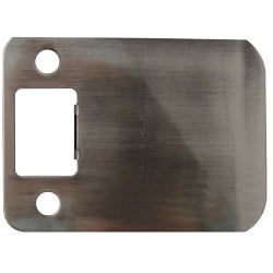 Round Corner Extended Lip Strike Plate, 2-1/4" x 2-1/2", (3" Overall ...