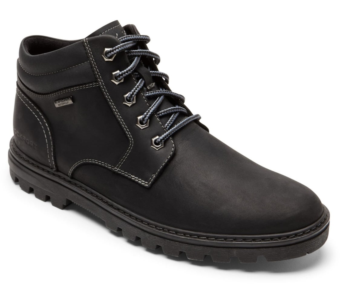Rockport Men's Weather Or Not Plain Toe Water Resistance Boots Black ...