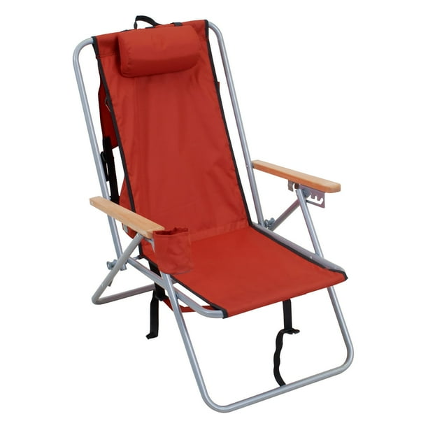 Rio WearEver Steel Hi-Back Backpack Beach Chair - Walmart.com