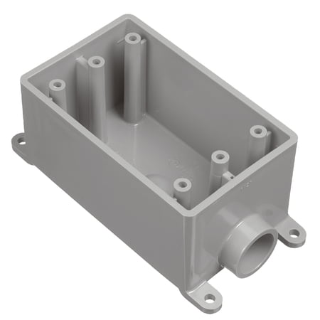 1/2" FSE PVC Single Gang Box | Walmart Canada