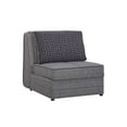 Ottomanson Salon Convertible Arm Chair Stylish Gray Chenille - Walmart.com