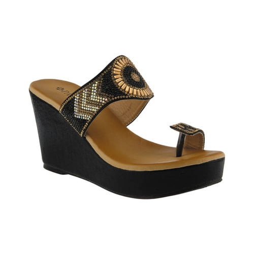 Women's Patrizia Heena Vegan Wedge Toe Loop Sandal - Walmart.com