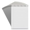 TRU RED Notepads 8.5" x 11.75" Wide Ruled Ivory 50 Sheets/Pad TR58194 ...