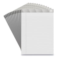 TRU RED Notepads 8.5" x 11.75" Wide Ruled Ivory 50 Sheets/Pad TR58194 ...