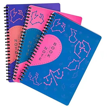 3 Pack Ruled Notebooks/Journals - Ruled/Lined Notebooks, Wirebound ...