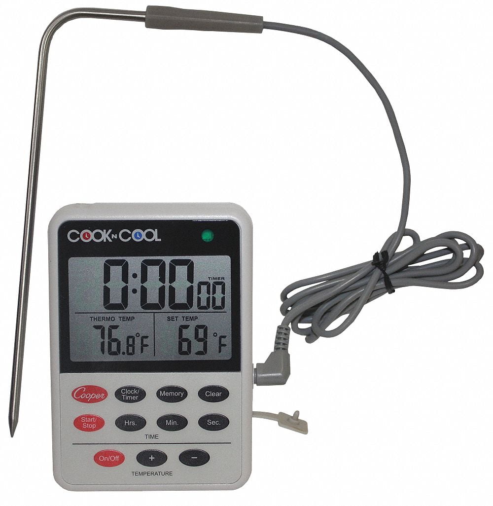 Cooper-Atkins Digital Thermometer,LCD,Immersion Probe DTT361-01 ...