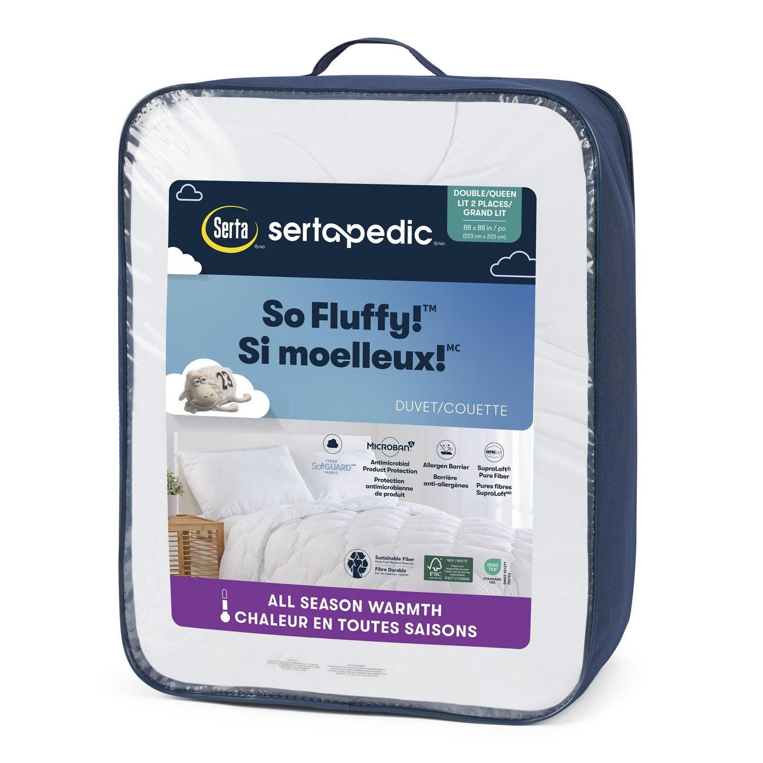 Click here for Sertapedic So Fluffy! All -Season Duvet prices