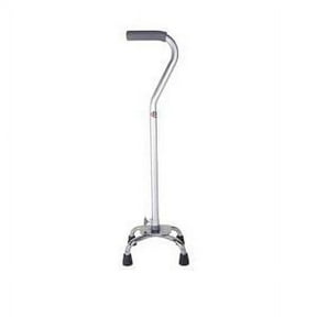 McKesson Chrome Steel Large Base Quad Cane, Adjustable Height 29" to 37 ...