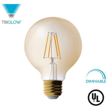 TriGlow LED 3.5 Watt (40W Replacement) DIMMABLE 2700K (Warm White Color ...