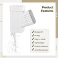 Gutter Y-Shaped Downspout Connector, 3.2 x 2.5 Inches Standard Tube ...
