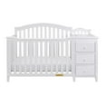 AFG Baby Furniture Kali II 4-in-1 White Convertible Crib and Changer ...