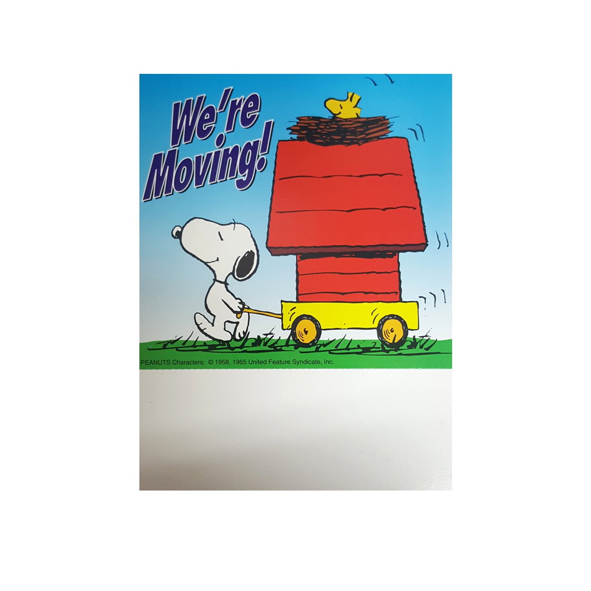 SmartPractice Peanuts Snoopy "We're Moving!" Humor Postcard - Walmart.com