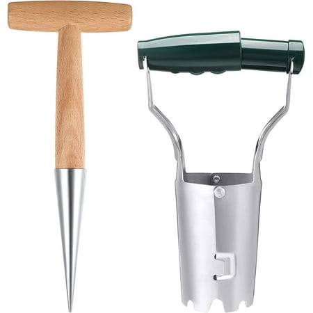 Bulb Planter set,Hand Held Bulb Planter Tool with Traditional Dibber ...