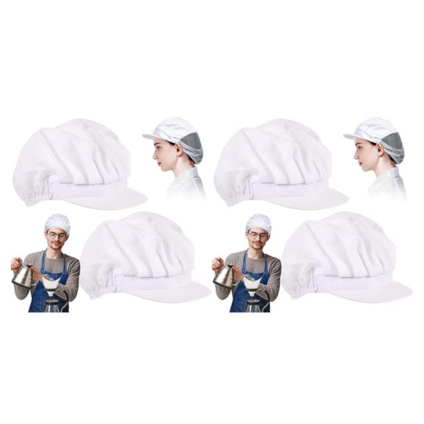 Unatoiry 2x Premium Cooking Cap For Chefs Hand Wash Only For Easy ...