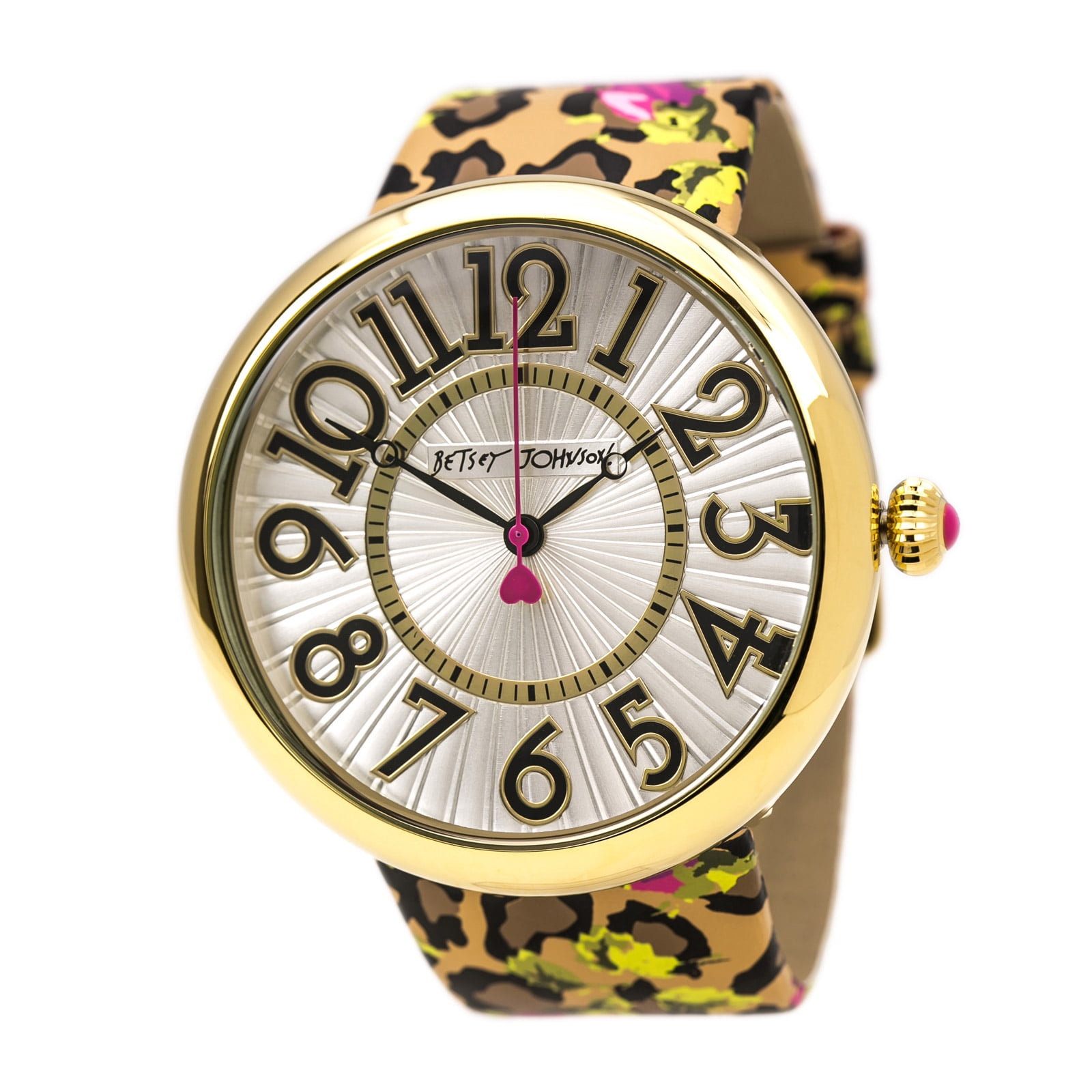 BJ00346-08 Women's Analog Display Leopard Print Leather Band Watch ...