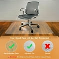 Office Chair Mat for Hard Floors 48"x36" Clear Floor PVC Desk Chair ...