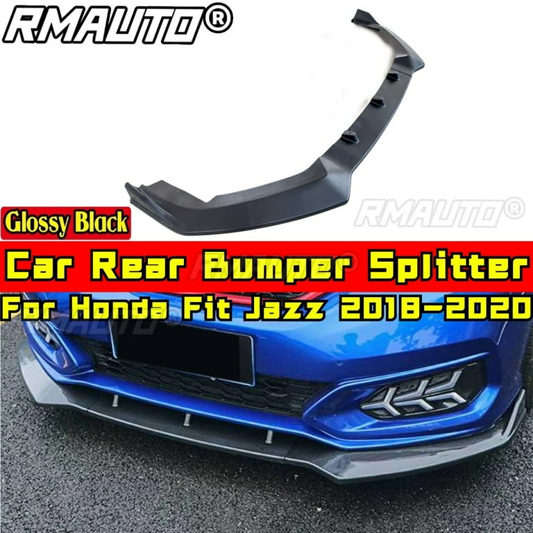 Fit Jazz Front Bumper Spoiler Glossy Black Sport Style Front Bumper Guard For Honda Fit Jazz 2018 2020 Car Accessories
