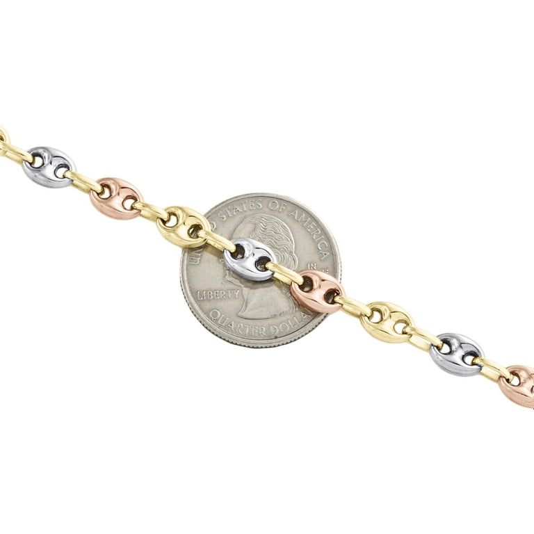 Tri color gucci link chain store