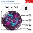 Decorative Clocks: Koi Fish Wall Art Glass Wall Clock ，Swimming Fish ...