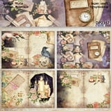 SunWMart A5 Size Scrapbook Paper, 16 Sheets Single Sided Decorative ...