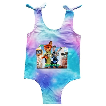 Disney Zootopia Judy Nick 2-9Y Toddler Swimsuit one piece Kids Girls ...