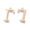 304 Stainless Steel Charms Greek Alphabet Golden Letter.G 14x8x1mm Hole ...