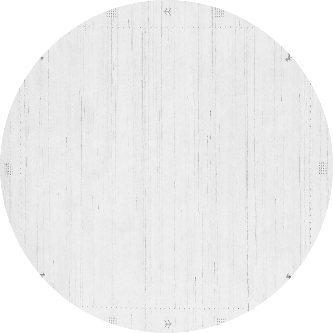 Ahgly Company Indoor Round Solid Gray Modern Area Rugs, 8' Round ...