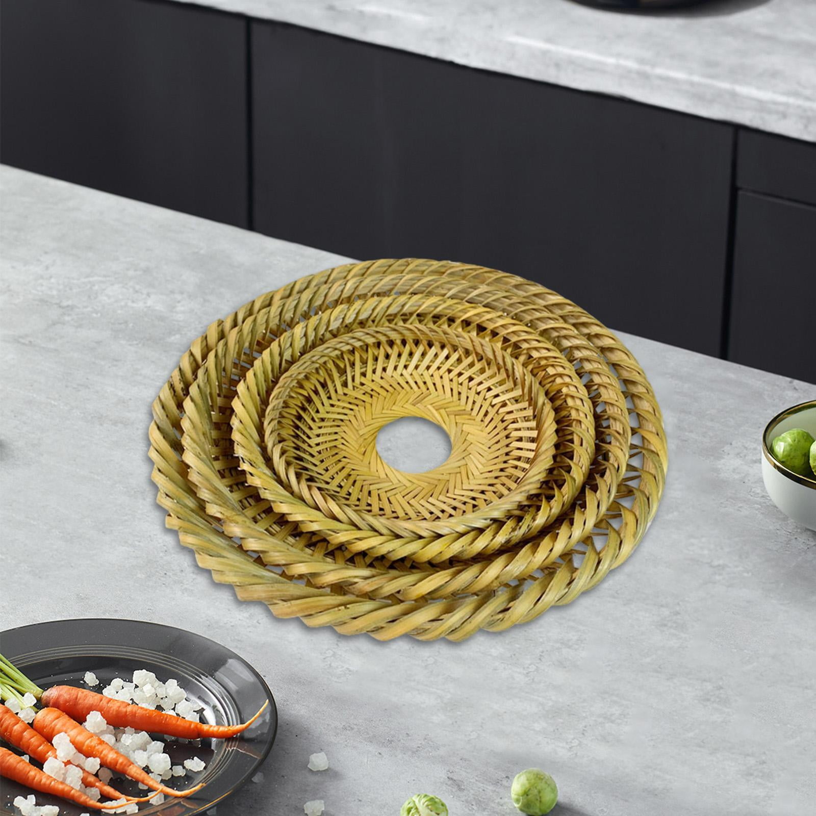 Porta ollas Porta platos de bambú Soledad mantel individual redondo ...