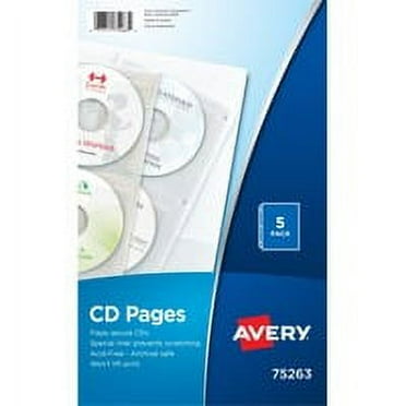 Two-Sided Cd Organizer Sheets For Three-Ring Binder, 5/pack | Bundle of ...