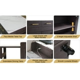 CBJCBJ Kitchen Island with Storage | Expandable Retractable on Wheels ...