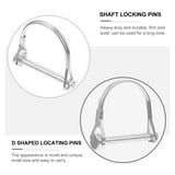 Kesenlong Safety Pins 8Pcs Shaft Locking Carbon Steel Safety D Shaped ...