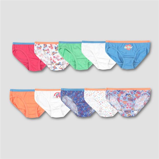 Hanes 738994279903 Girls Cotton Bikinis Assorted Color Size 16