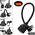 ANXPTIME Gigabit 90° Angled Ethernet Extension Cable 30cm 11.8in for ...
