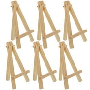 U.S. Art Supply 8" High Small Black Wood Display Easel, Mini Tabletop ...