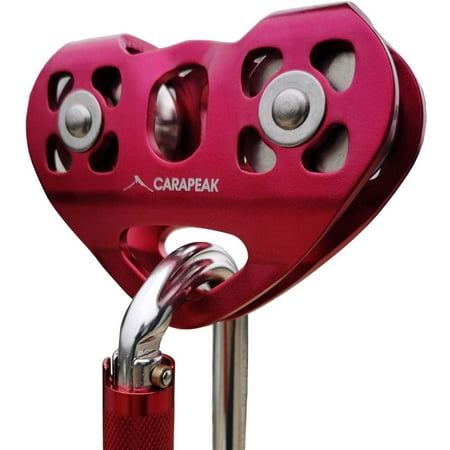 AIMTYD Zip Line Trolley with Carabiner Fits Cable up to 1/2 Inches ...