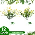 10 Bundles Artificial Flowers Outdoor, UV Resistant Faux Artificial ...
