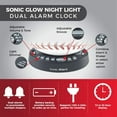 Sonic Alert - Glow Baseball Alarm Clock, Digital Display Alarm Clock ...
